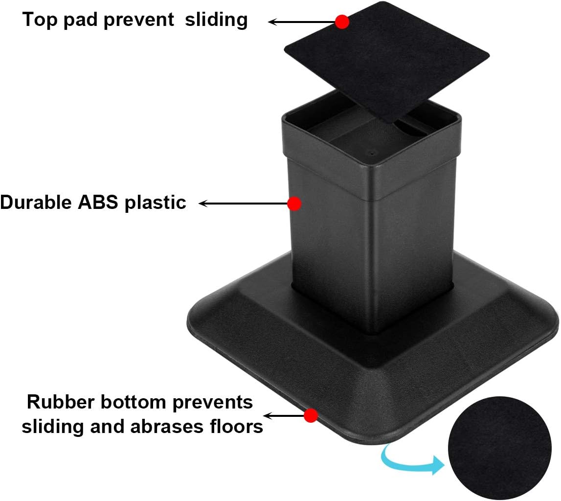 Winko Furniture Raiser Bed Raiser Table Elephant’s Foot Bed Riser for ...