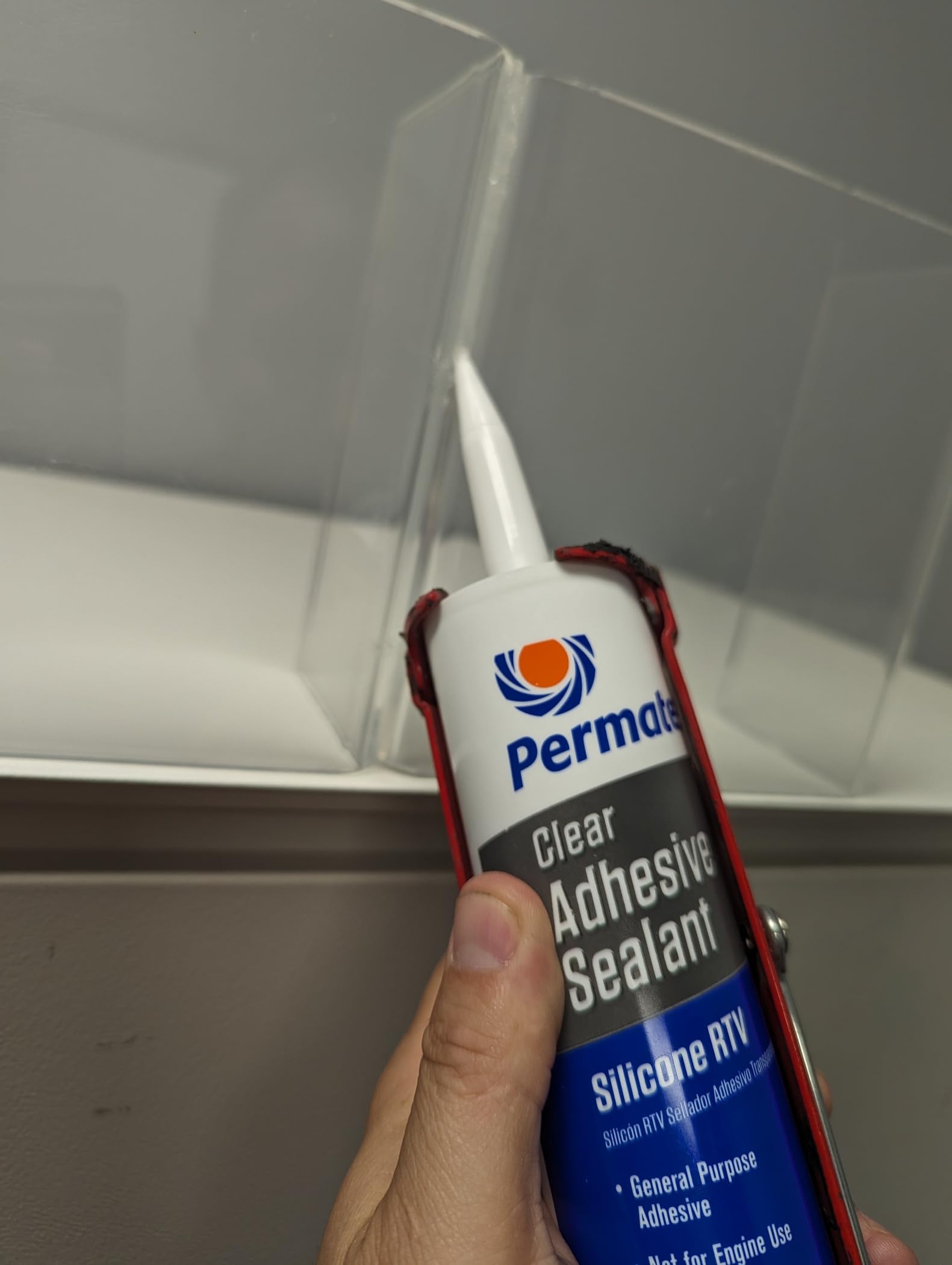 Mua Permatex 80855 Clear RTV Silicone Adhesive Sealant, Waterproof, 11 ...