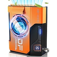 Amazon.com: Portable Mini Waist Fan with 24H Working Time, 10000mAh ...