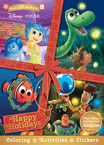 Disney Pixar Christmas Happy Holidays (Sticker Scenes & Coloring Book ...