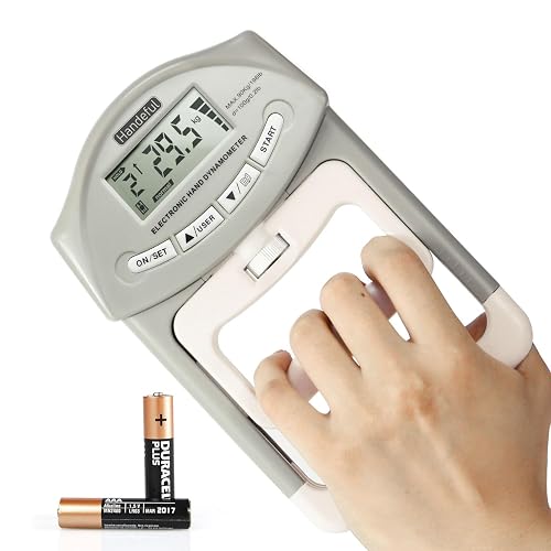 Handeful Grip Strength Tester, Hand Grip Dynamometer (198Lbs / 90Kgs ...
