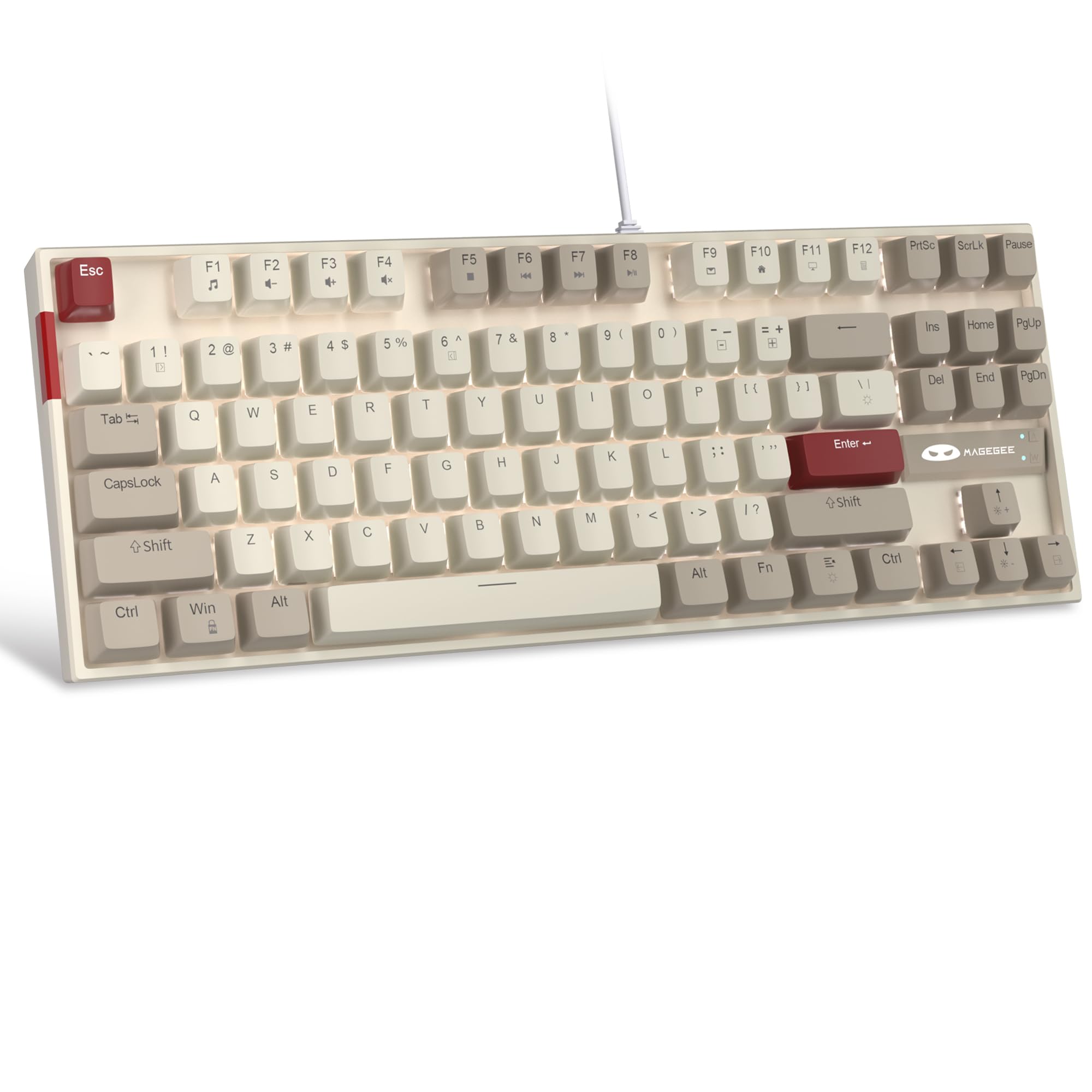 Mua MageGee 75% Mechanical Gaming Keyboard with Red Switch, LED White ...