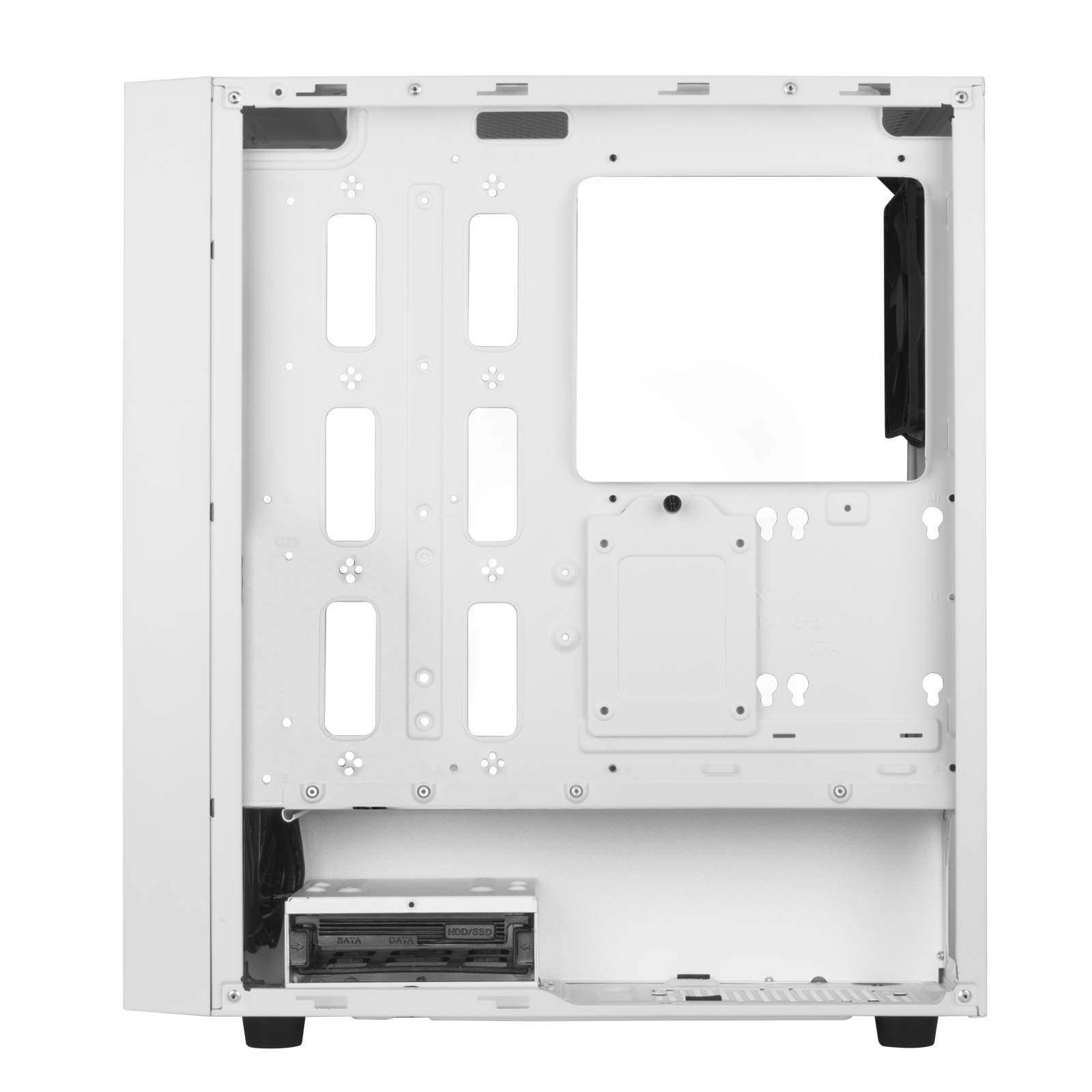 SilverStone Technology FARA R1, blanco, panel lateral sólido, caja ATX ...