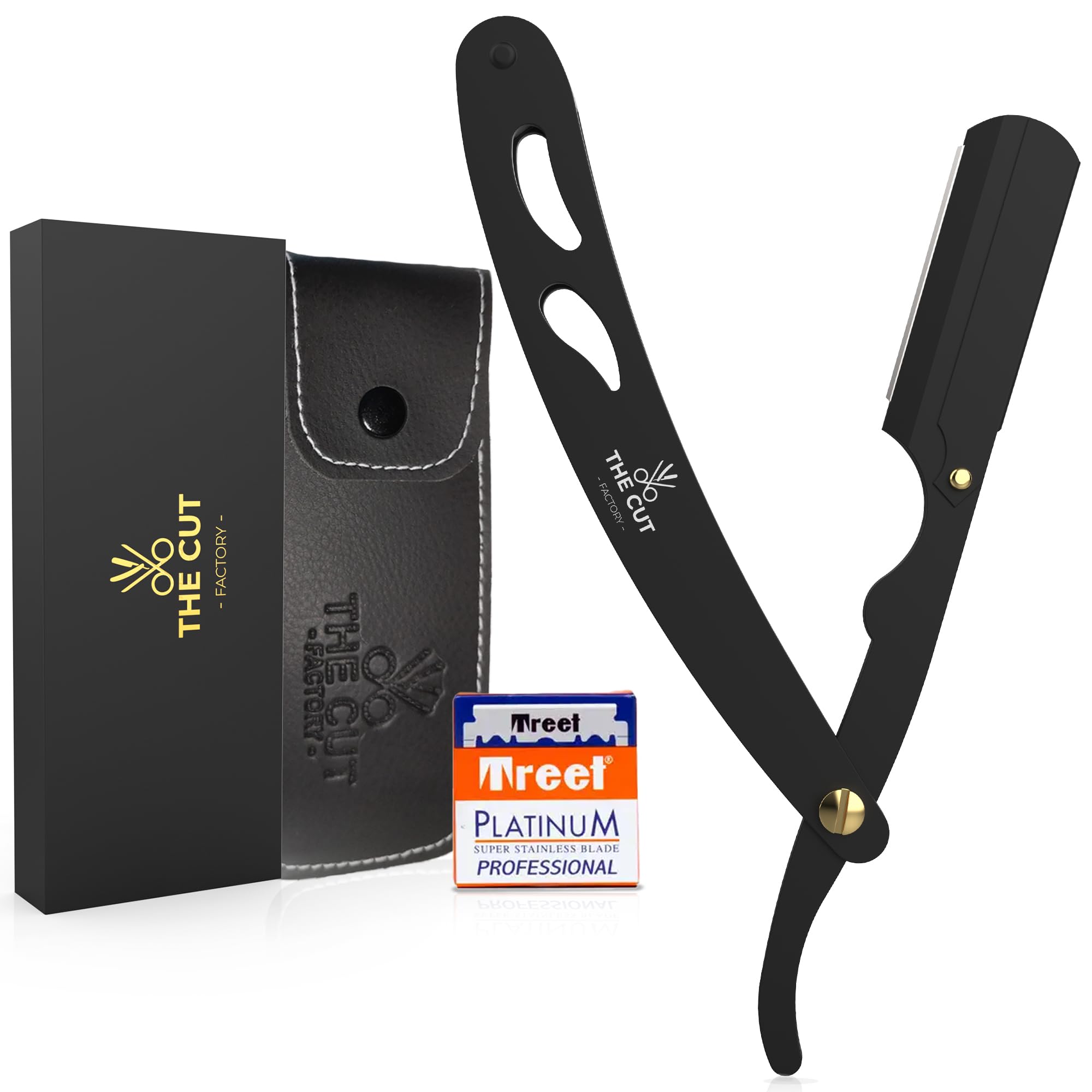 Mua Bostti The Cut- Factory- Straight Razor with 100 Pack Platinum ...