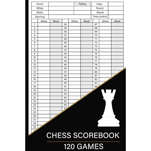 Chess Notation Worksheets Chess Sheets Etsy