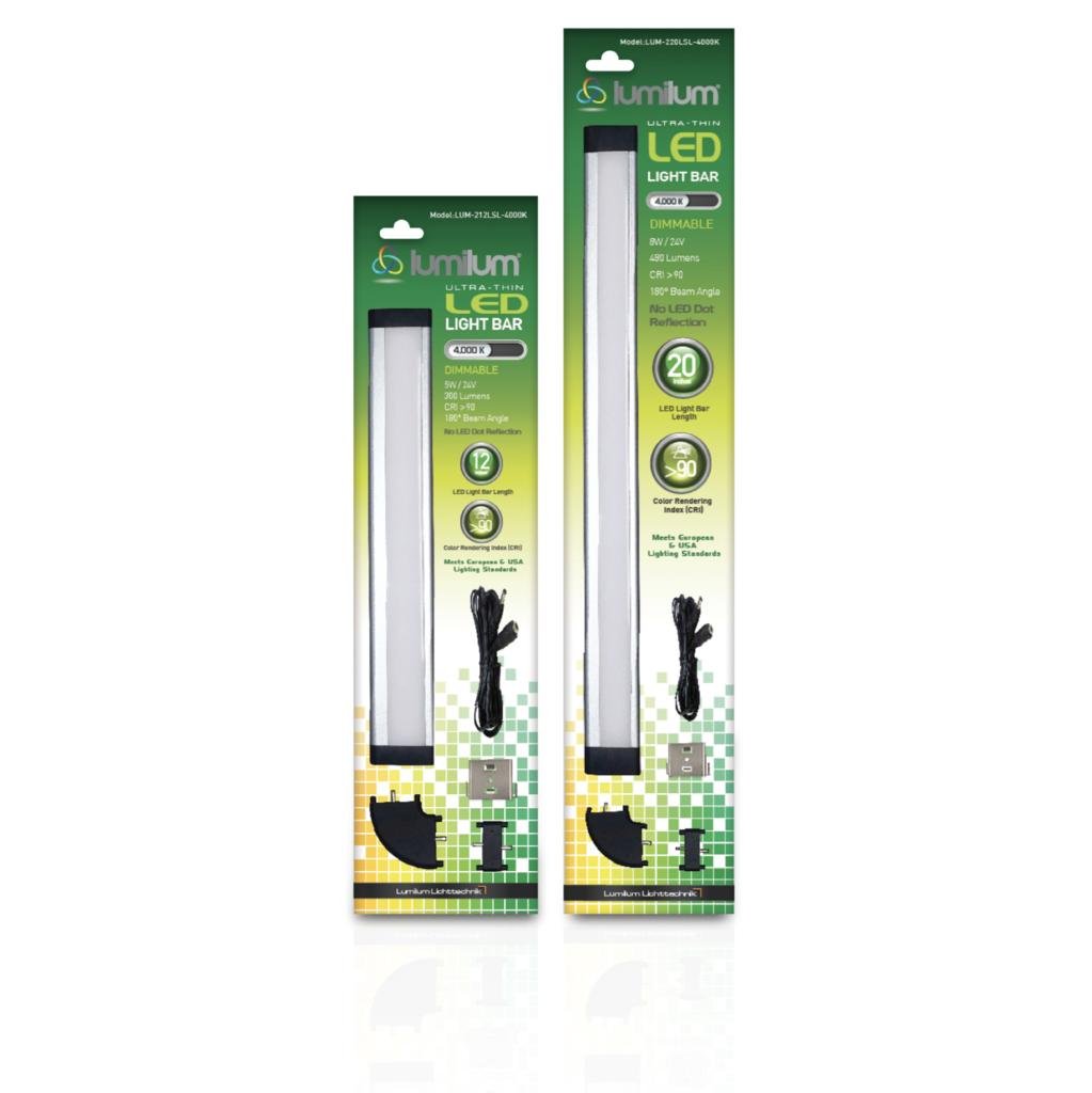 Amazon.com: Lumilum Ultra Thin LED Light Bar Fixture, 12 Inches (4000K ...