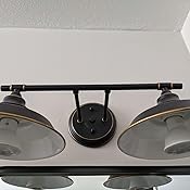 Wall Vanity Light Fixture, Farmhouse Bathroom Lighting 3 Light, Brown ...