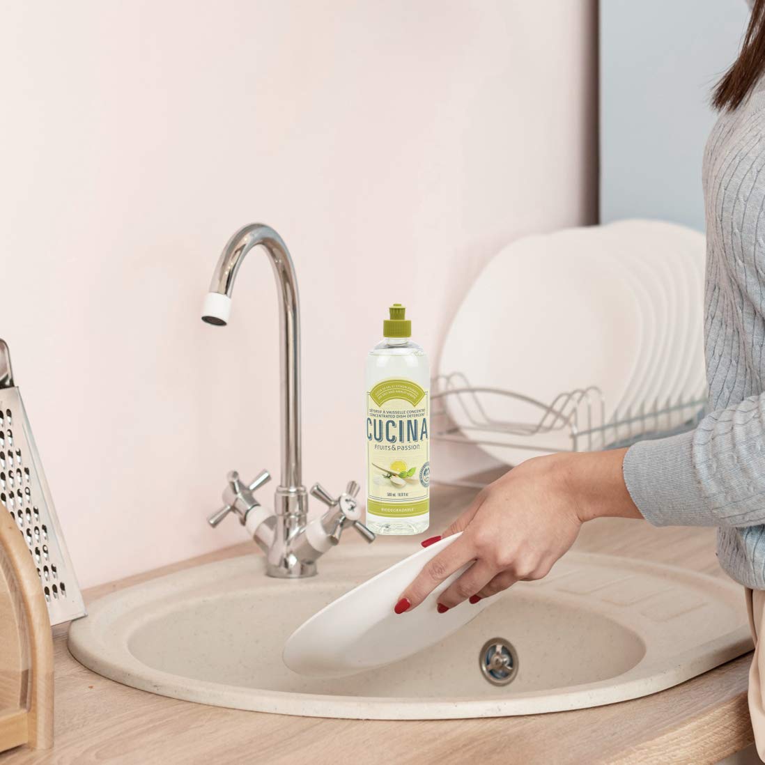Mua Cucina Fruits & Passion Biodegradable Concentrated Liquid Dish Soap ...