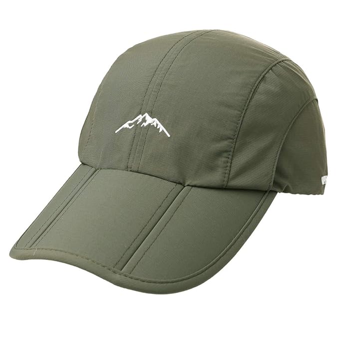 Waterproof UV Foldable Baseball Cap w/Detachable Flap Quick-Dry Sun ...