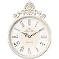 Amazon.com: Abdurey Small French Retro Decorative Wall Clock,Ivory ...