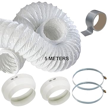 5m Air Con Ducting - portable Air Conditioner Venting Duct Hose ...