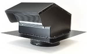 Gooseneck Vent 7in Black Glv - Roof Vents - Amazon.com