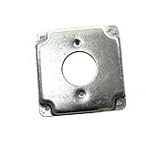 Hubbell-Raco 812C 20A Receptacle 1.594-Inch Diameter 4-Inch Square ...
