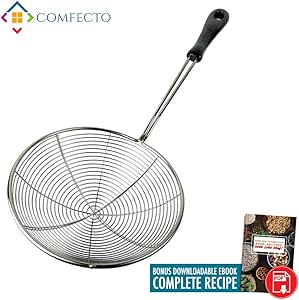 Amazon.com: Stainless Steel Spider Strainer, 6.3 Inch Asian Cooking ...