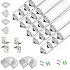 THMOOTHER V Shape 6.6FT 200CM LED Strip Aluminum Channel Diffuser, 20 ...