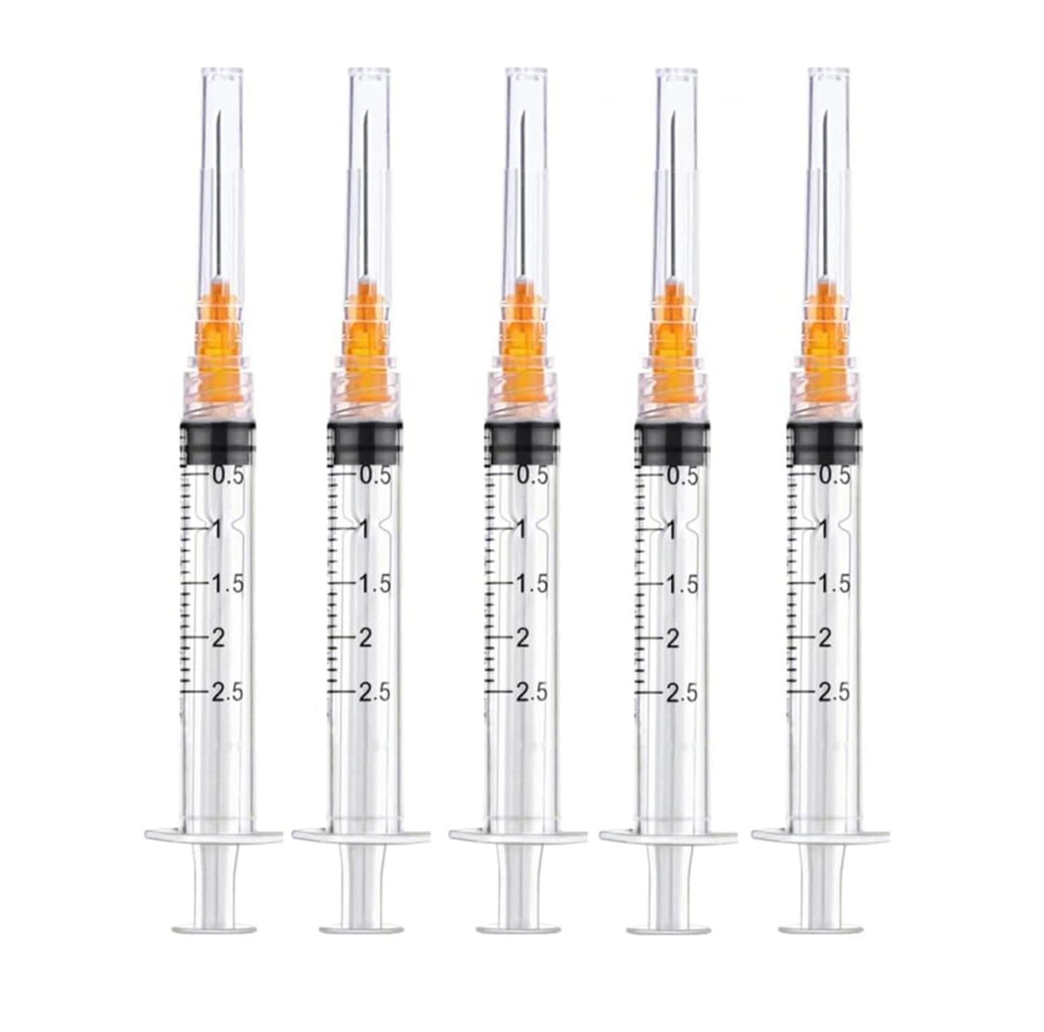 Mua 10 Pack 2ml Disposable Syringe with Needle 25Ga 1.0 Inch, Luer Lock ...