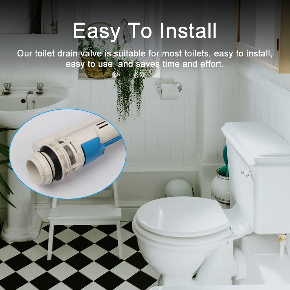 Toilet Flush Valves 2-Inch Dual Flush Valve Replacement Kit For 2-Piece ...