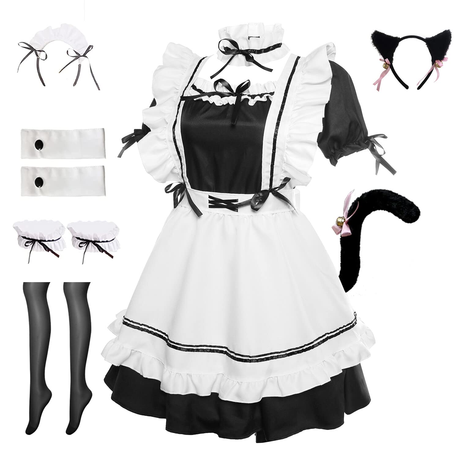 Mua YONABTF Maid Outfit Dress Costume Lingerie French Maid Apron ...