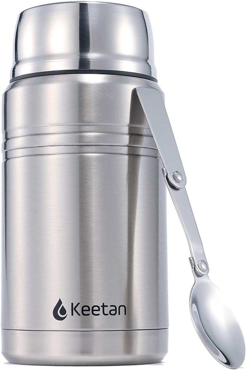 Keetan Vacuum Insulated Food Flasks BPA Free Stainless Steel Food ...
