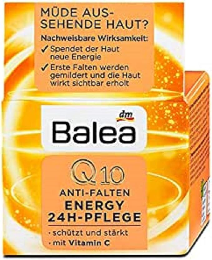 Balea Q10 - Crema antiarrugas Energy 24 h, 50 ml: Amazon.es: Belleza