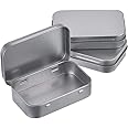 Amazon.com: SECALIFE 3Pack Silver Metal Rectangular Empty Hinged Tins ...
