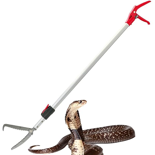 Snake Grabber Grabber Reacher Tool 55-87\" Adjustable Snake Tongs ...