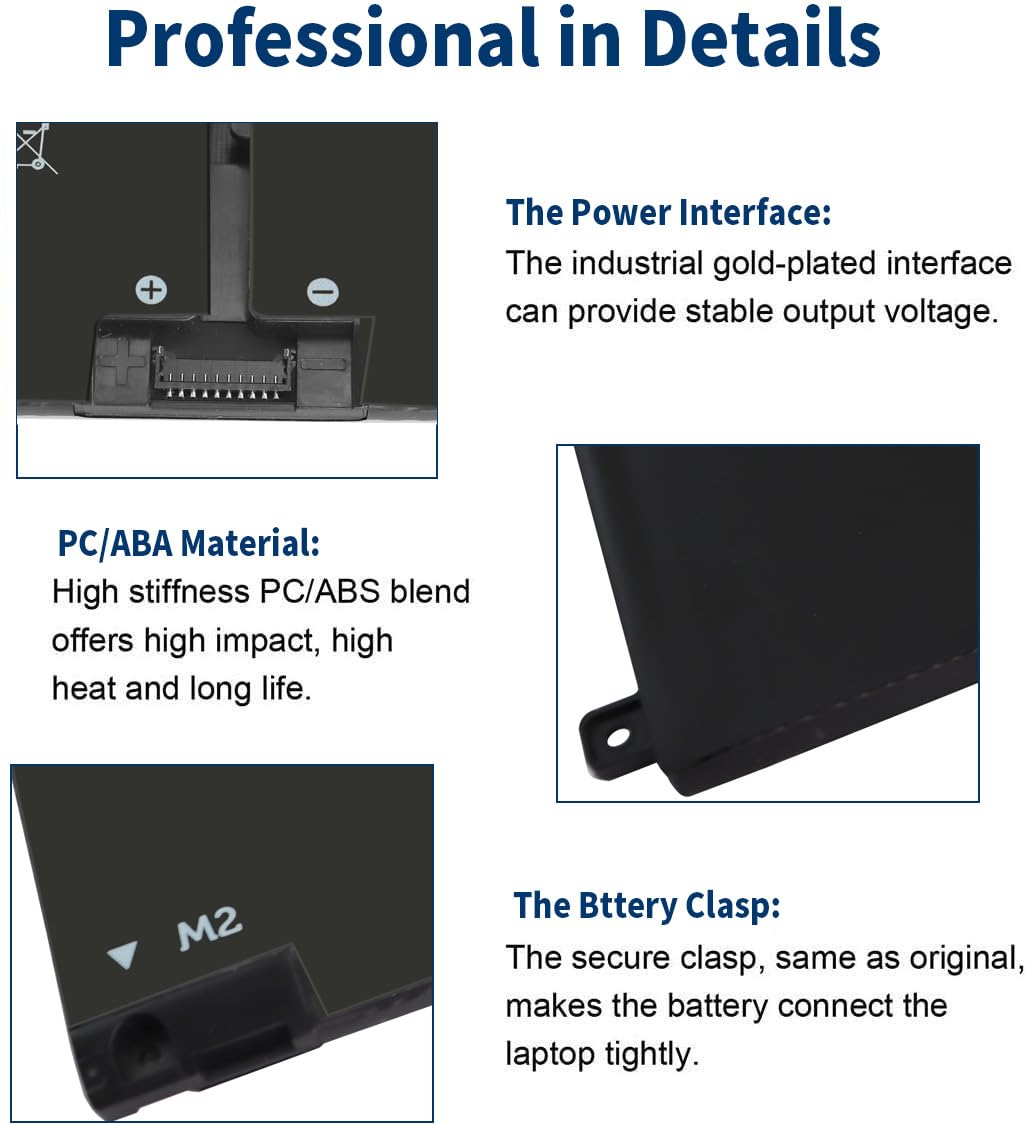 Mua 53WH H5CKD Laptop Battery for Dell Inspiron 5300 5301 5401 5402 ...