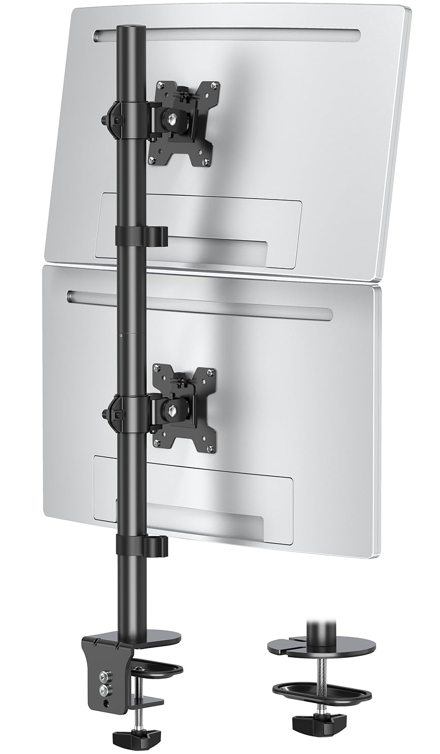 MOUNTUP Dual Monitor Stand, Vertical Monitor Mount for 2 Max 32 inch ...