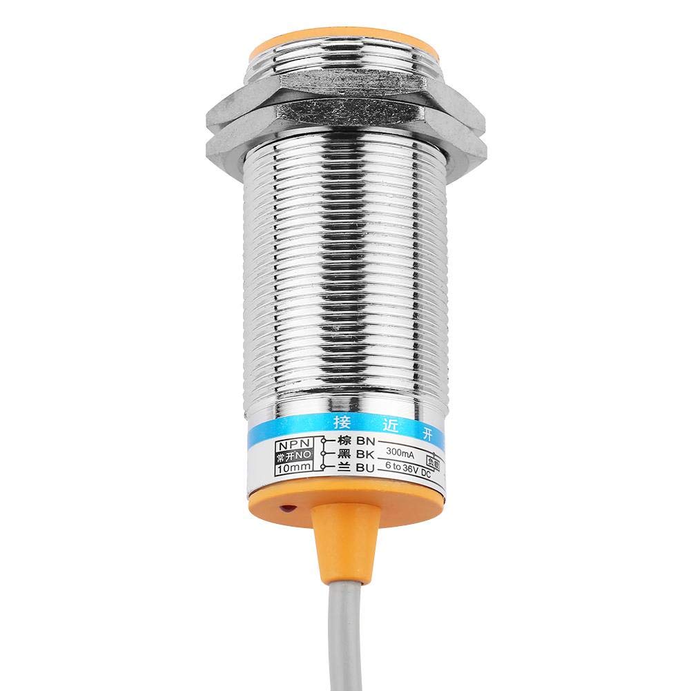 10mm Distance 3-Wire DC NPN Normally Open Inductive Proximity Approach Sensor Switch Detector ...