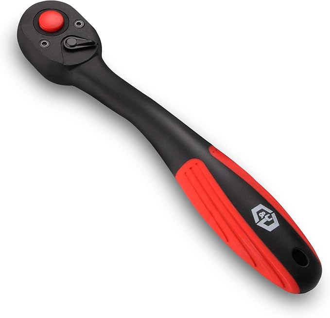 3/8"Rotary Ratchet Drive 72 Tooth Reversible Soft Grip Ratchets Made of ...