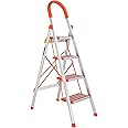 LUISLADDERS Step Ladder 4 Step Lightweight Folding Step Ladder Aluminum ...