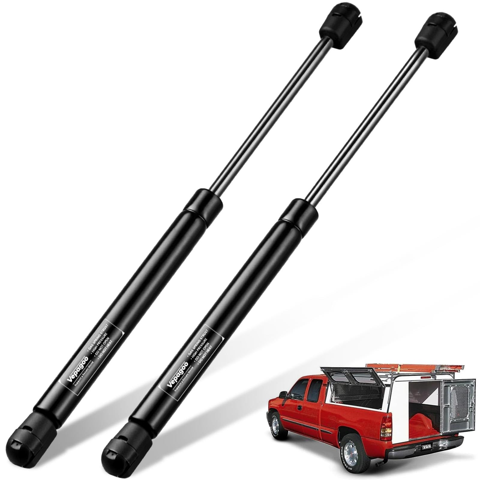 Vepagoo 95697 18.5 inch 115Lb/512N Gas Struts Shocks Sping are LEER ...
