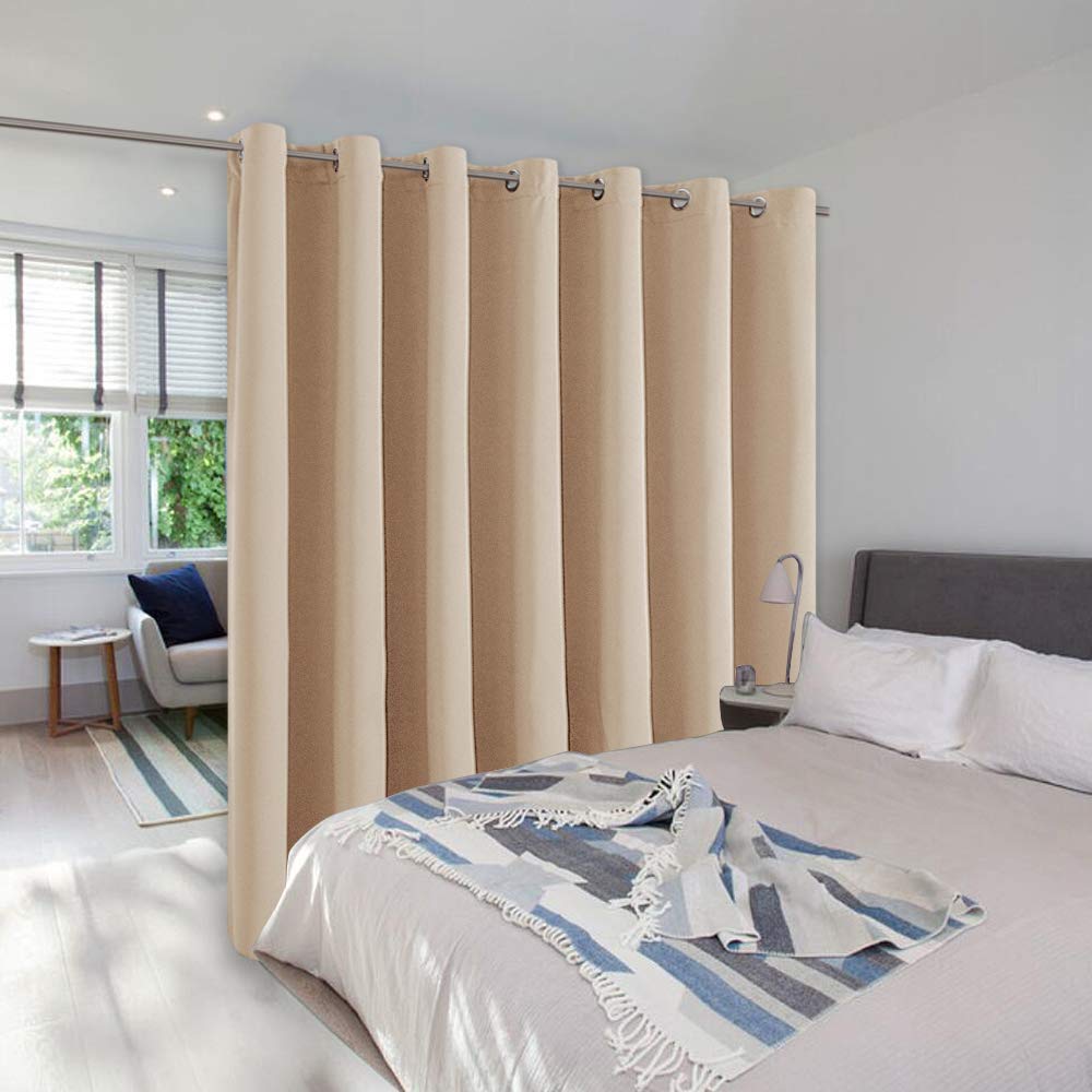 NICETOWN Loft Room Divider Curtain Screen Partition, Lower Noise ...