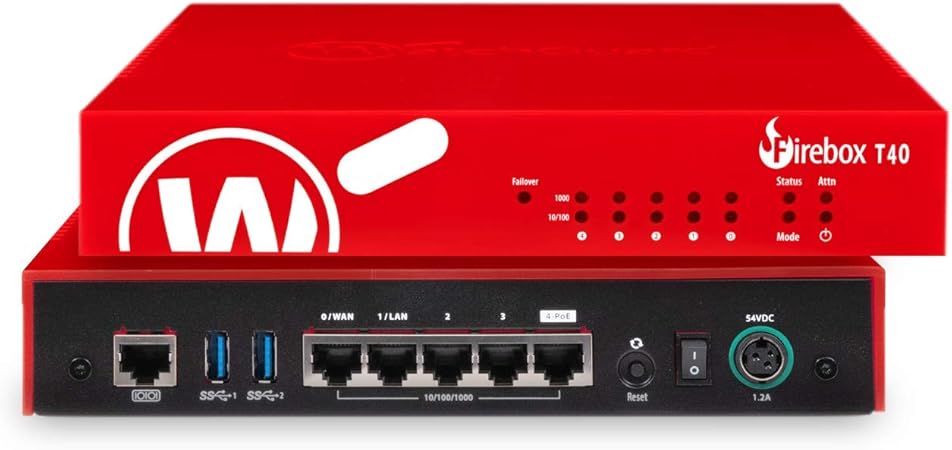 Amazon.com: WatchGuard Firebox T40-W Security Appliance with 3YR Total ...