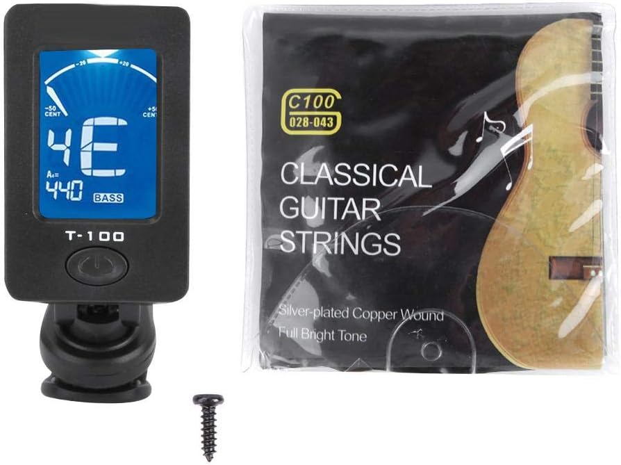 Universal Tuner,Guitar Nylon String for Guitar Bass Viola Ukulele ...
