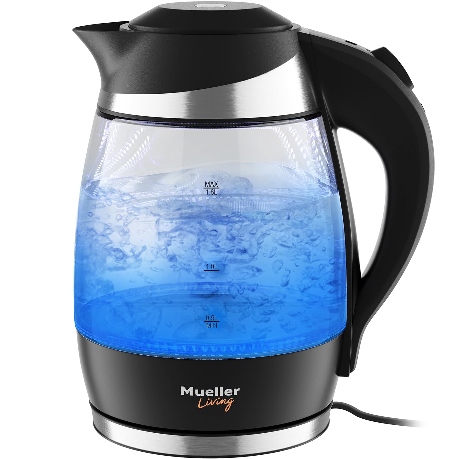 Mua Living Glass Kettle 1.8L 1500W LED Light Electric Tea Kettle ...