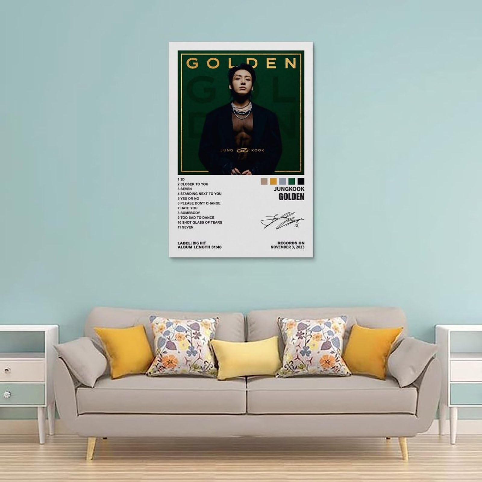 Mua BOODU Jungkook Poster Golden Album Cover Posters Music Posters for ...