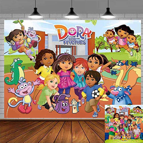 Buy Dora Backdrop Birthday Party Backdrop for Photography Dora Explorer ...