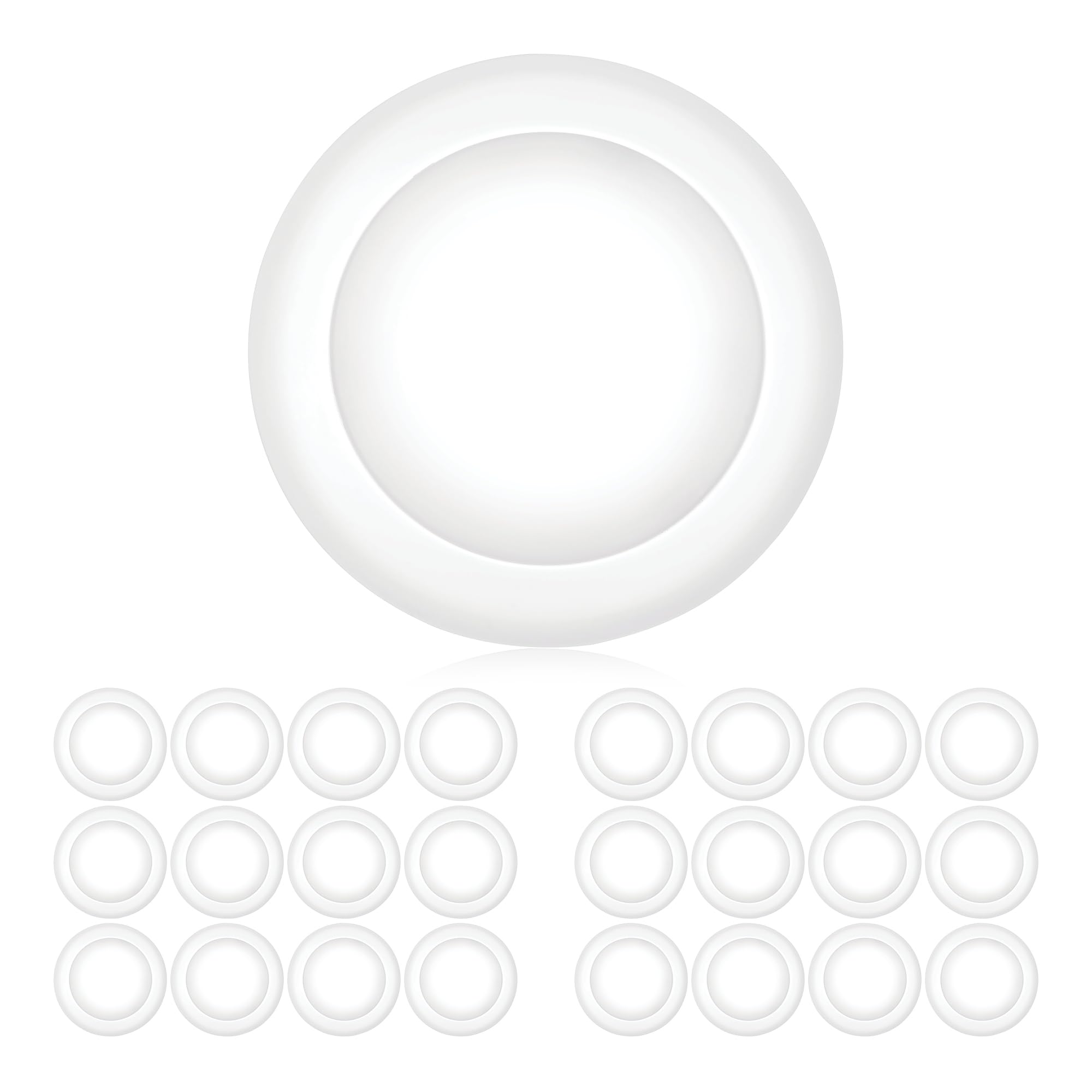 PARMIDA (24 Pack) 5/6 Inch Dimmable LED Disk Light Surface Flush Mount ...