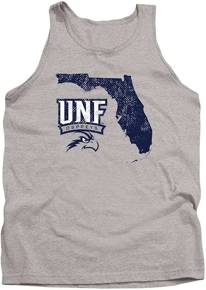 Amazon.com: University of North Florida Official State Shape Unisex ...