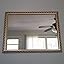Amazon.com: Large Rectangular Bathroom Mirror, Wall-Mounted Wooden ...
