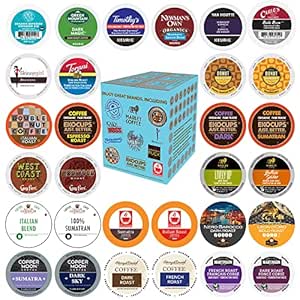 Amazon.com: Custom Variety Pack Coffee Pod Variety Pack, Dark Roast and ...