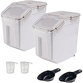 Amazon.com: Qiveno Large Flour Storage Container Bin 25Lb, 2Pack ...