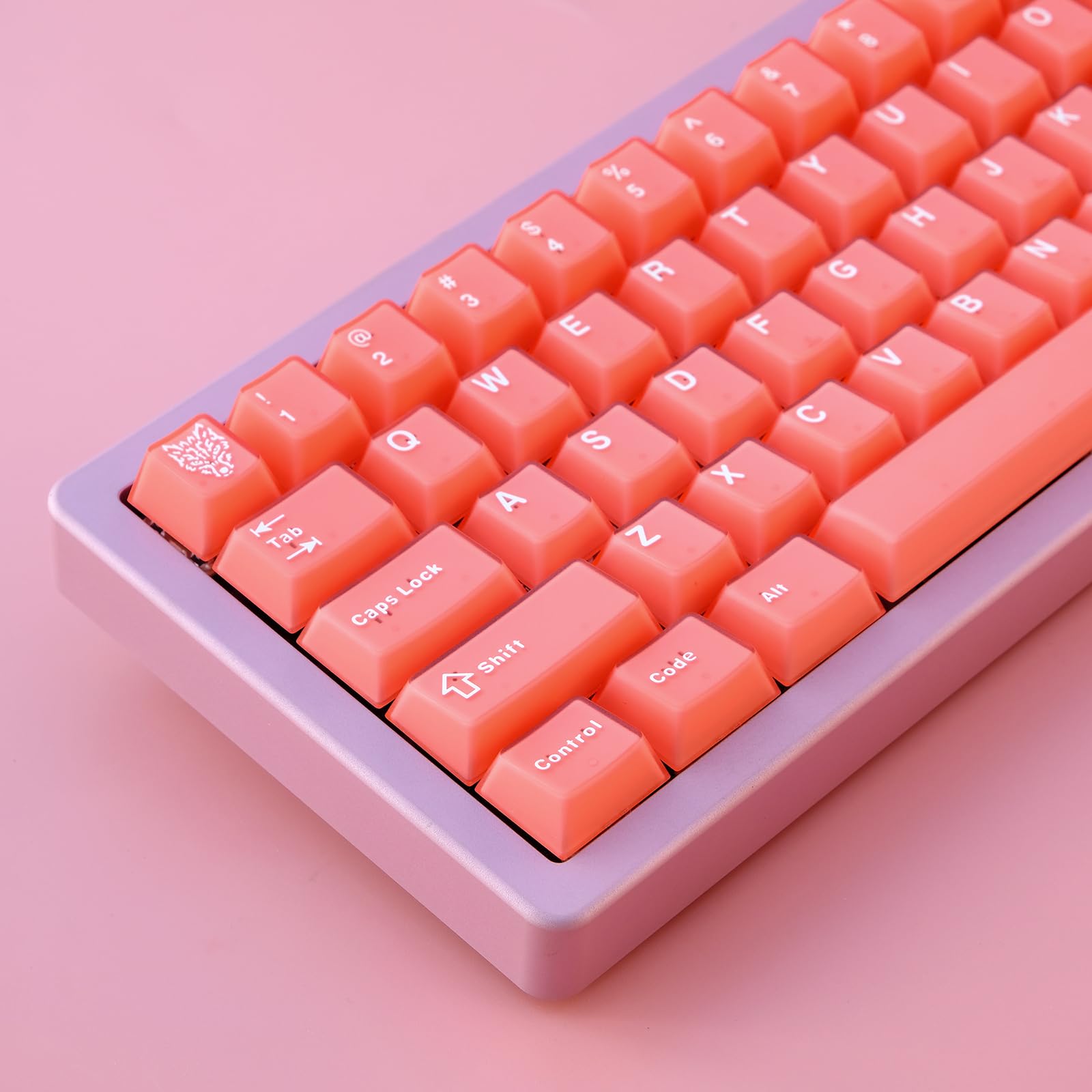 Mua 114 Keys PBT Doubleshot Keycaps Cherry Profile Translucent Orange ...