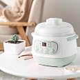 Amazon.com: 200W 1L Slow Cooker with Ceramic Interior Pot, Round Slow ...