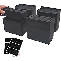 Slipstick CB658 Stack-Its 1 Inch (25mm) Adjustable Bed Risers/Furniture ...