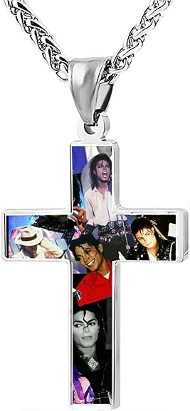 JYIRVOM Michael Jackson Cross Pendant Necklace Anniversary Jewelry for ...