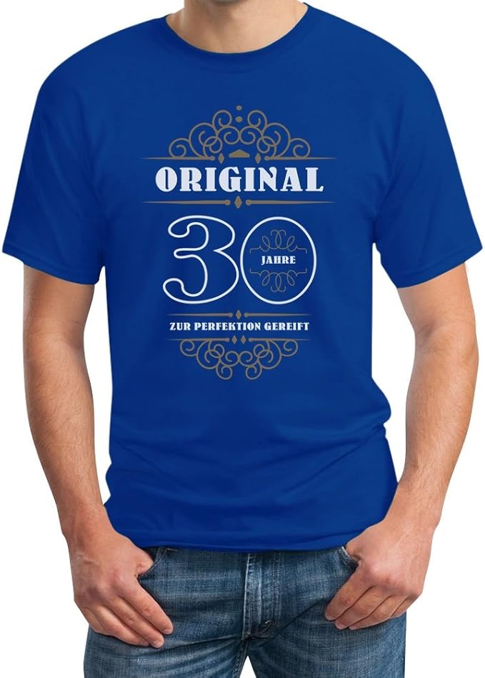 Geburtstag 30 Jahre - Original Perfektion Gereift Geschenkidee T-Shirt ...
