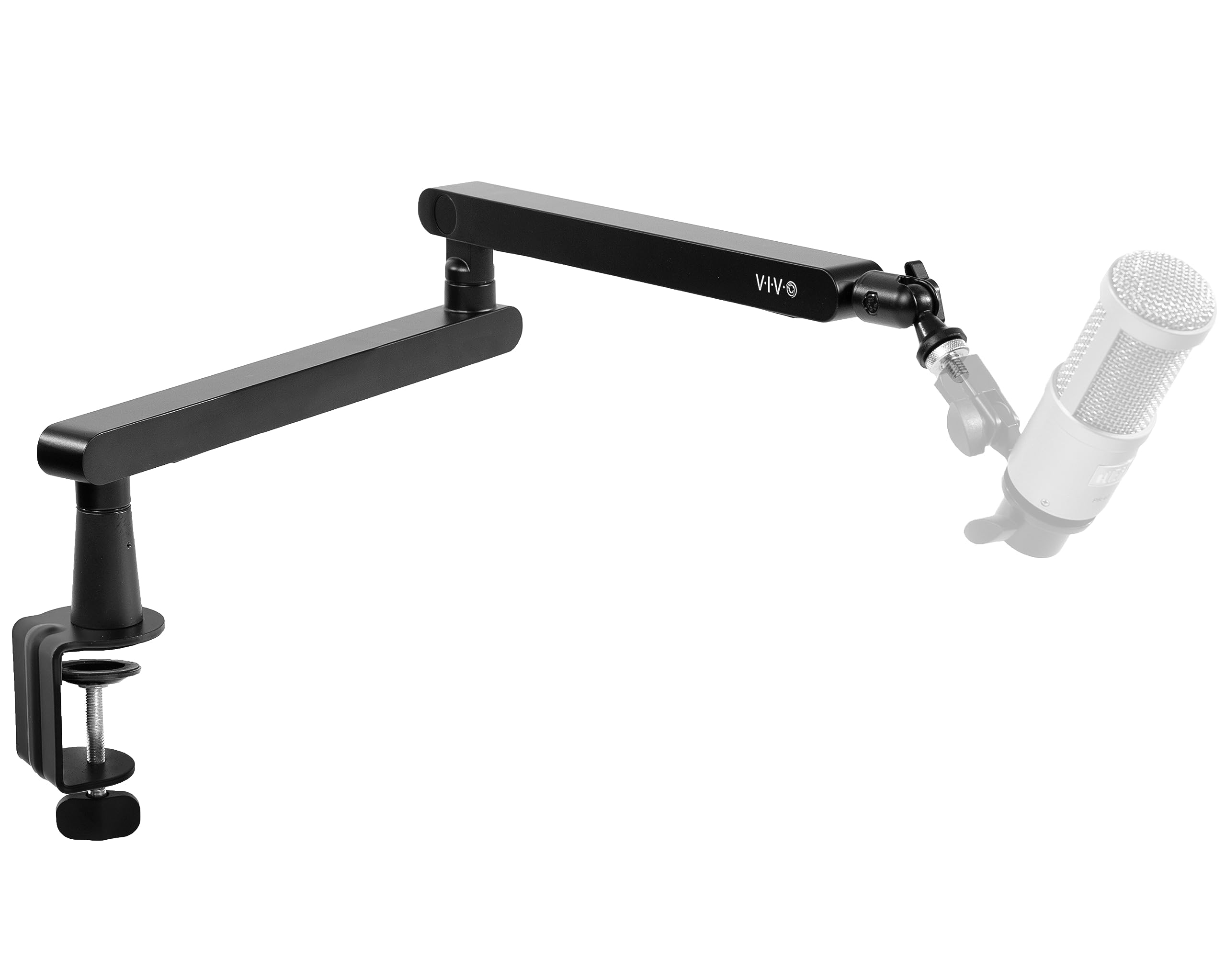 Mua Low Profile Broadcast/Podcast Microphone Boom Arm Stand with 3/8 ...
