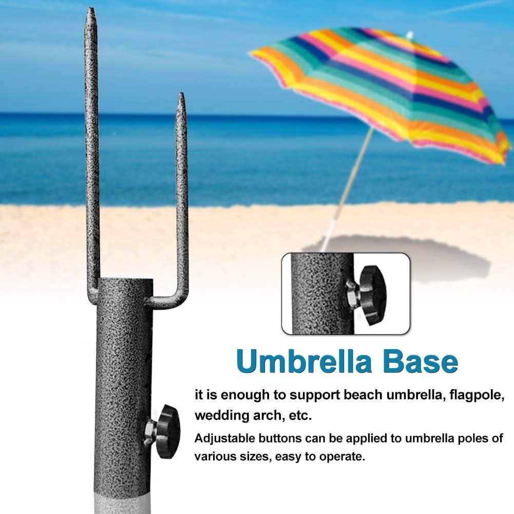 KLOP256 Umbrella Ground Spike, Umbrella Spikes for Lawn, Heavy Duty ...